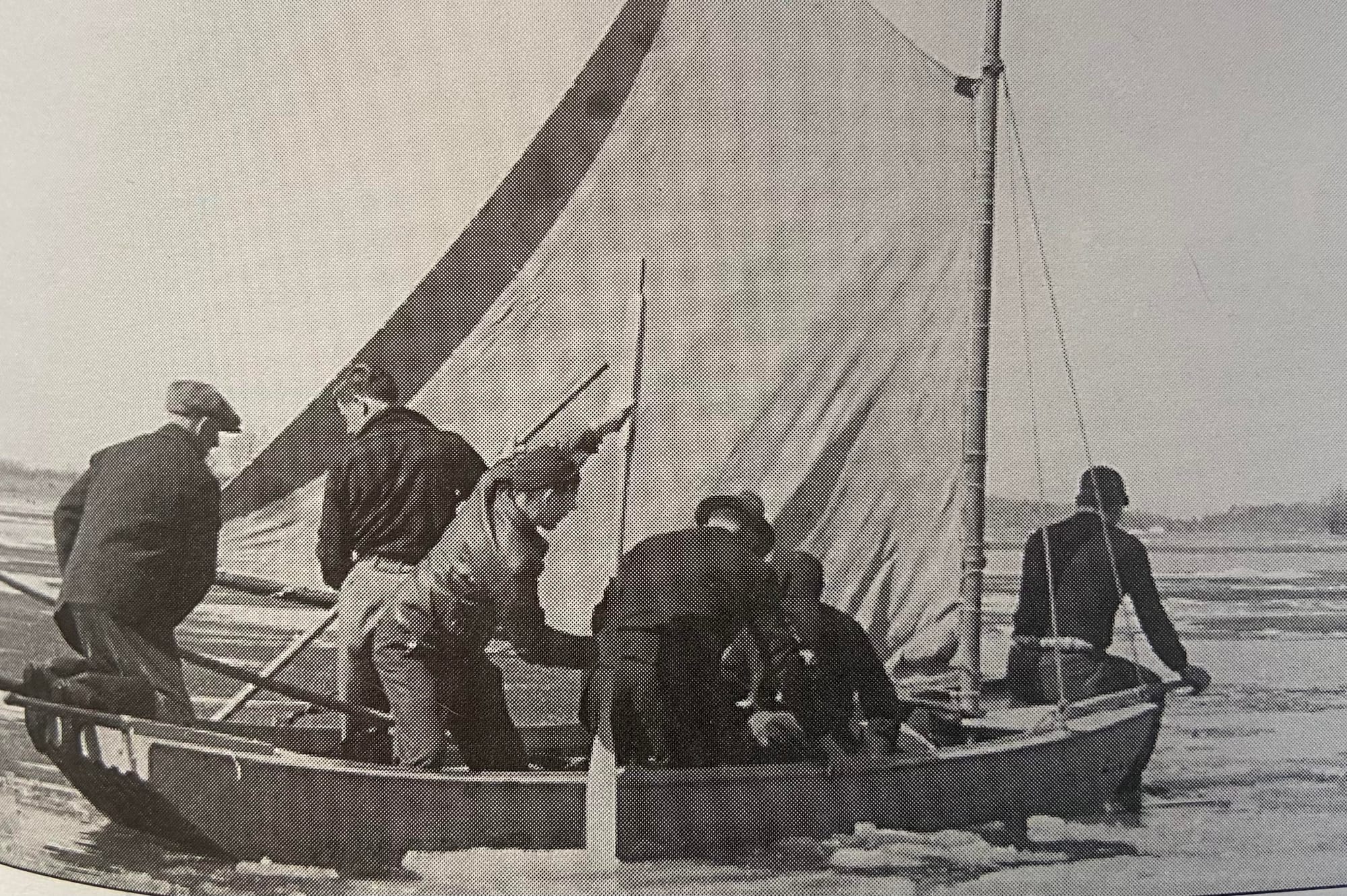 Thousand Islands Life, Les Corbin’s Famous Photo of the Ice Punt