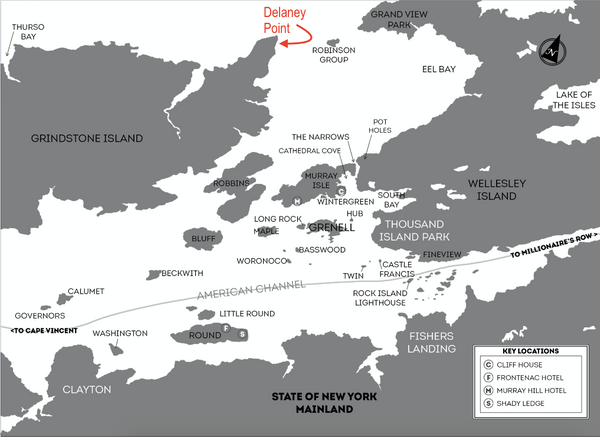 Thousand Islands Life, DELANEY'S POINT Before and after the Canoes